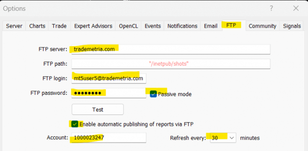 How to sync your Mt5 account with Trademetria | Trademetria